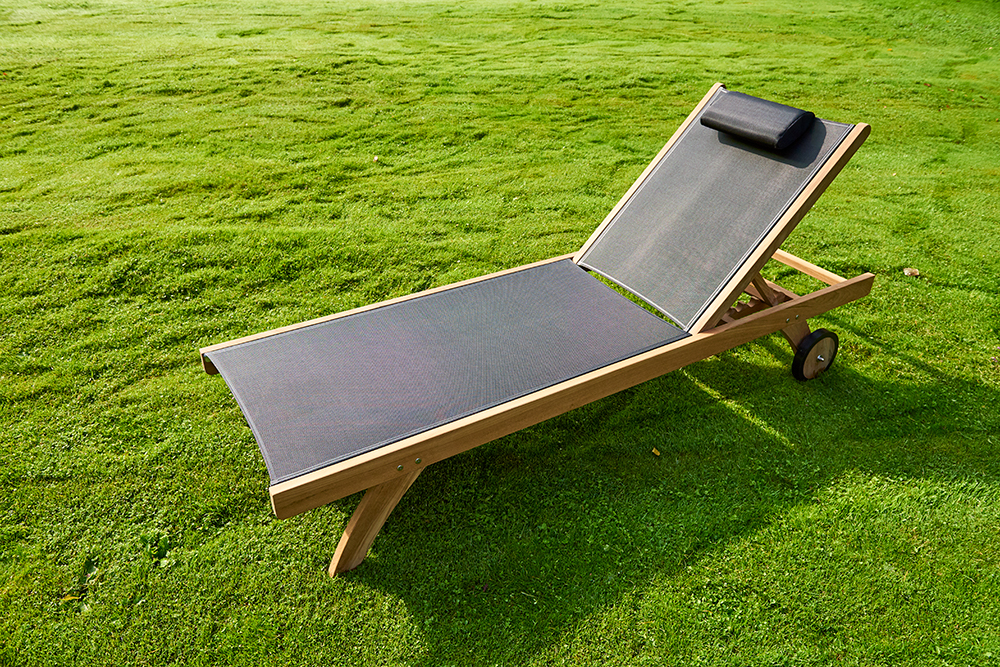 Traditional Teak Kate ligbed | Wit | De Vries XL tuinmeubelen